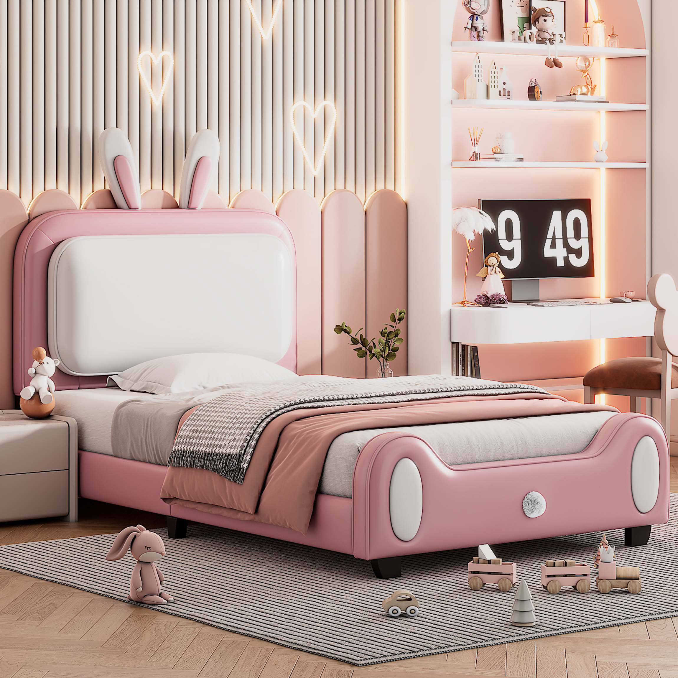 Pink headboard and footboard store